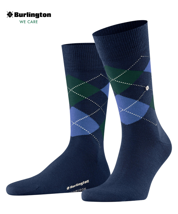 Edinburgh Hommes Chaussettes (Bleu) | Burlington