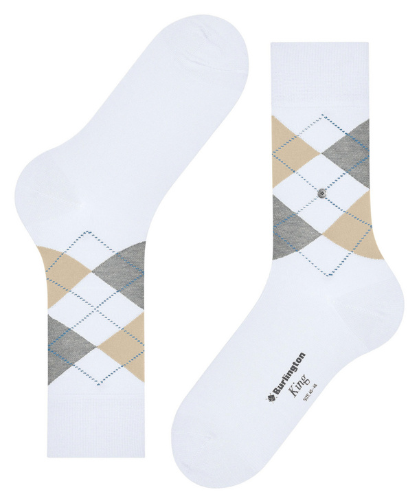 King Men Socks (White)